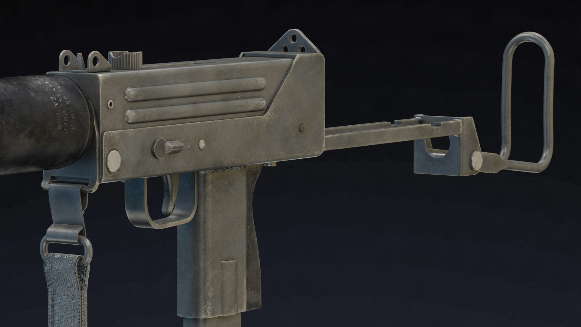 MAC 10 Low Poly Model - TurboSquid 1880312