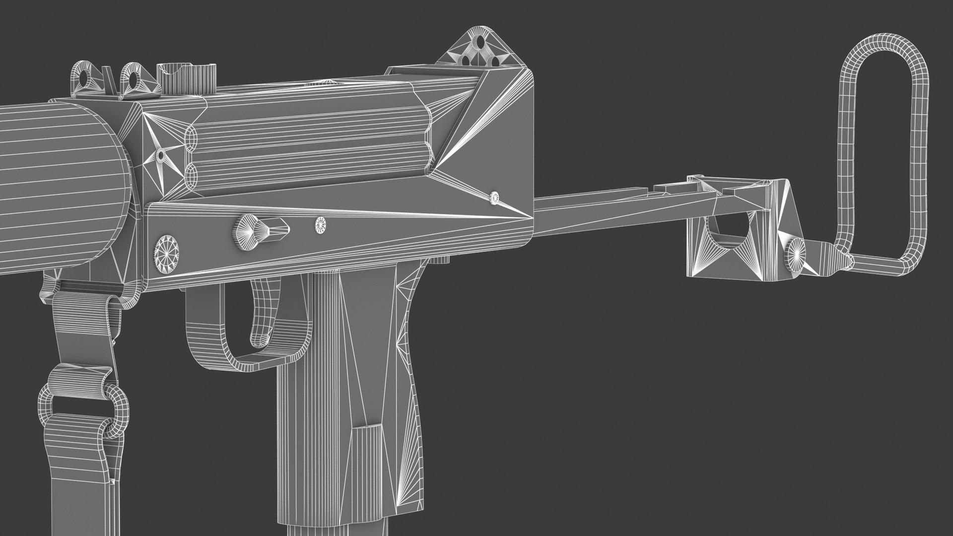 MAC 10 Low Poly Model - TurboSquid 1880312