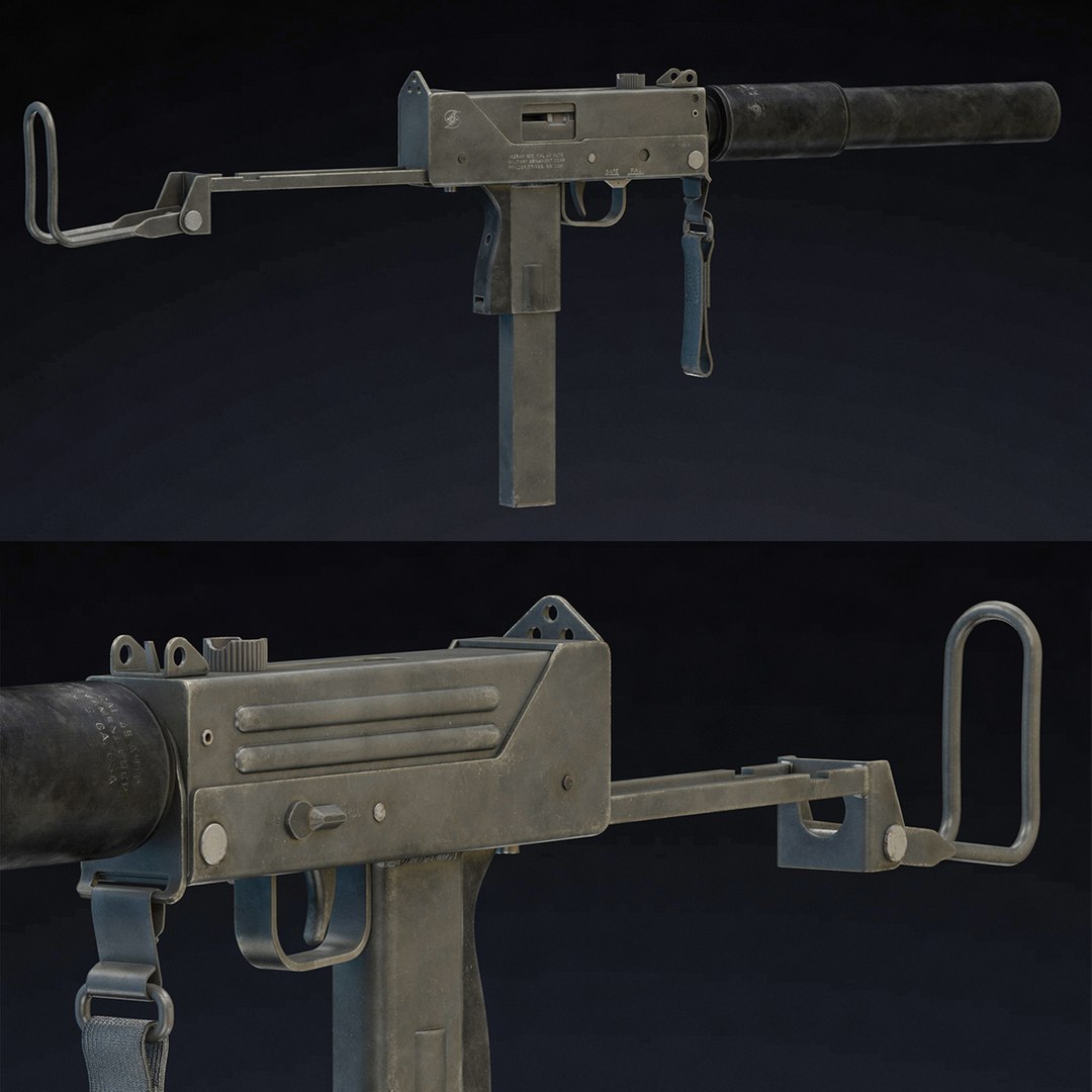 MAC 10 Low Poly model - TurboSquid 1880312