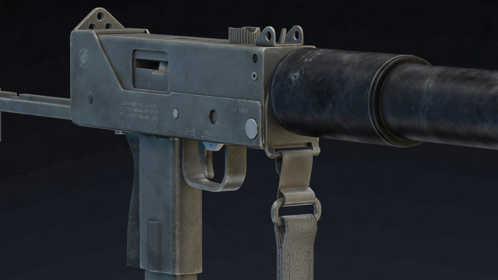 MAC 10 Low Poly Model - TurboSquid 1880312