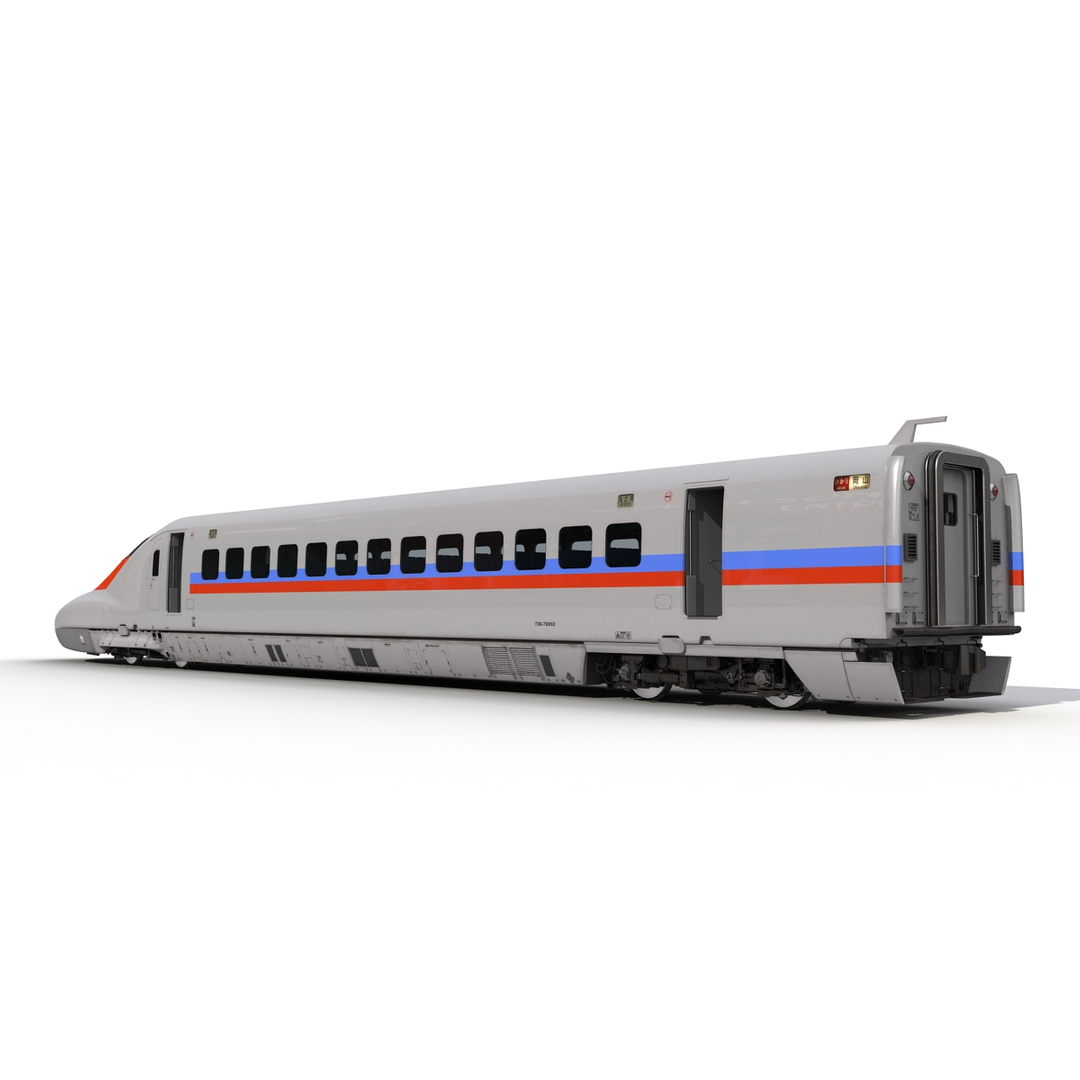 3d model of speed train locomotive generic