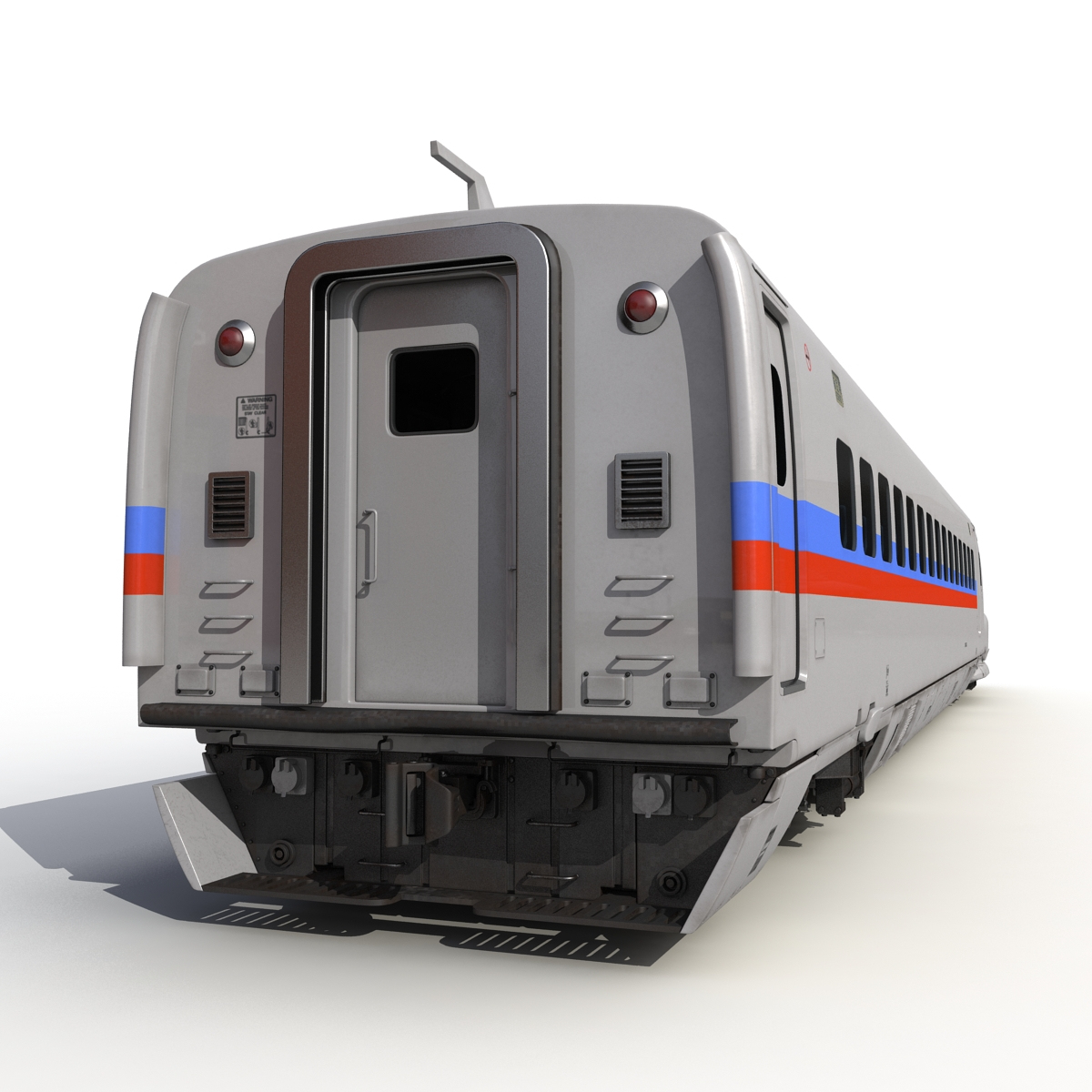 3d model of speed train locomotive generic