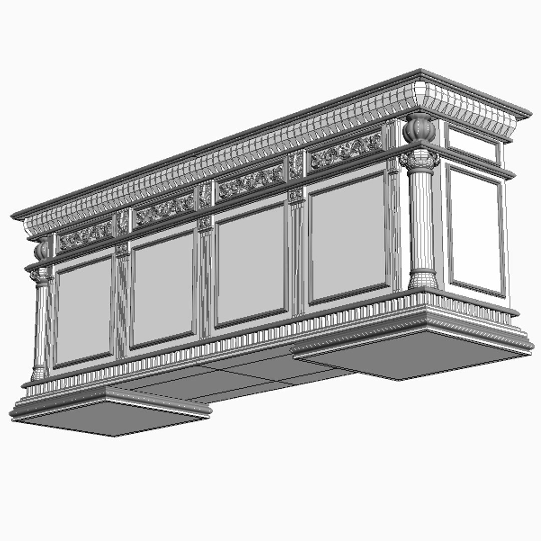 3d Model Bar Details Materials