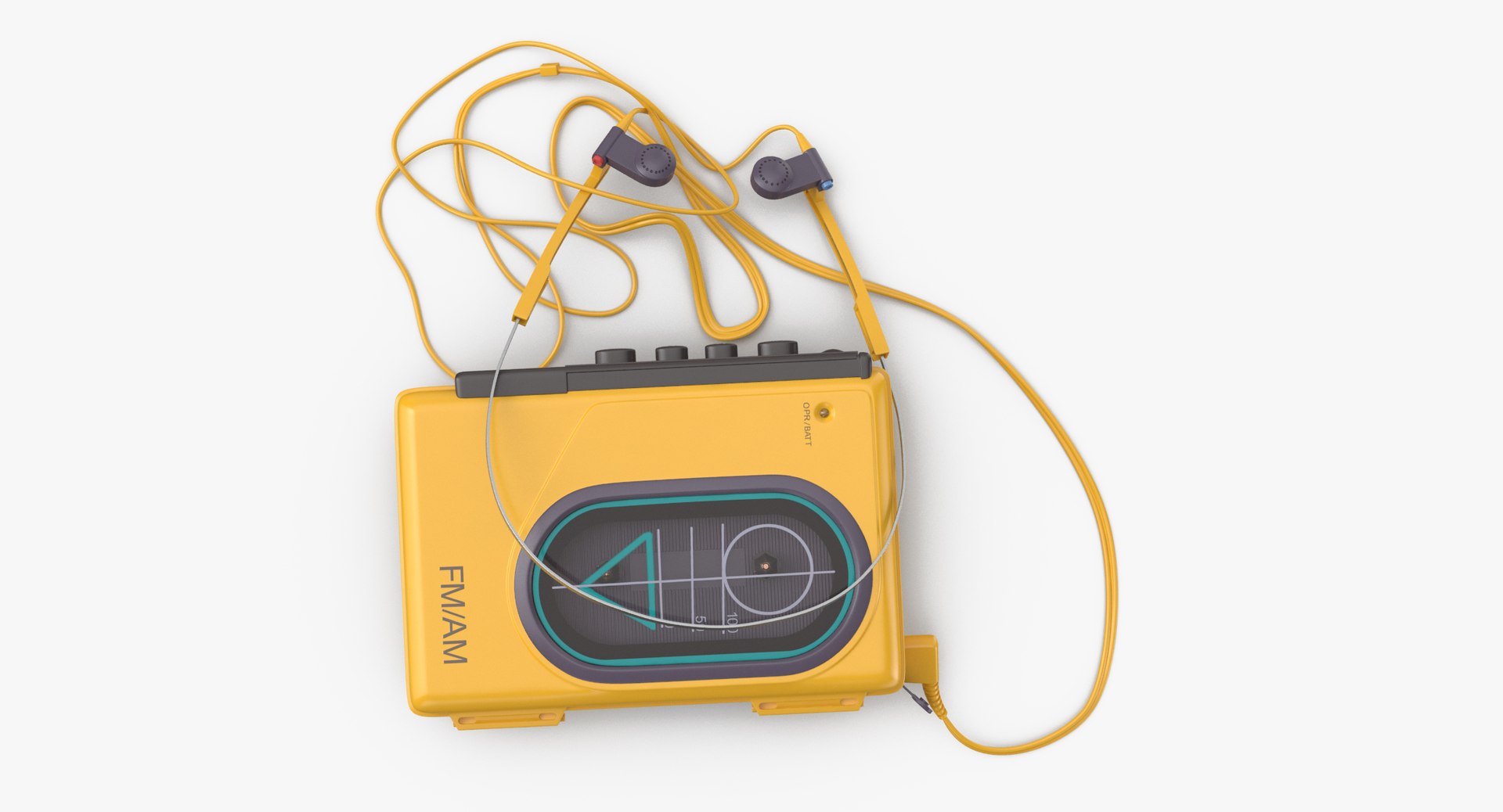 3d Model Of Sport Walkman 80 S