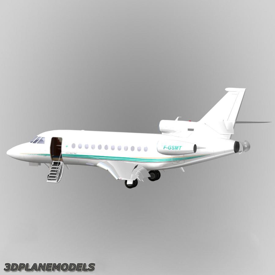 Dassault Falcon Livery 3d Model