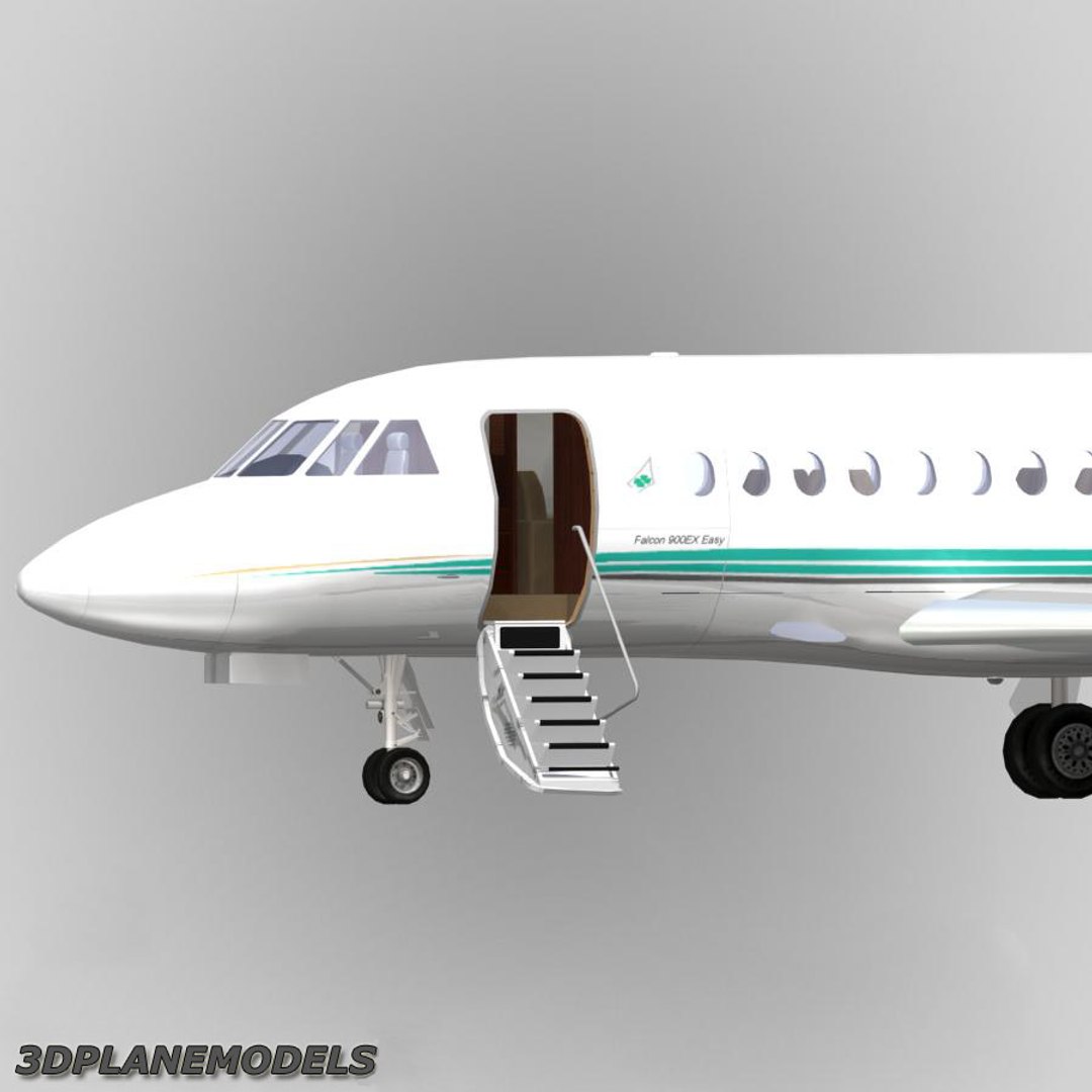 Dassault Falcon Livery 3d Model