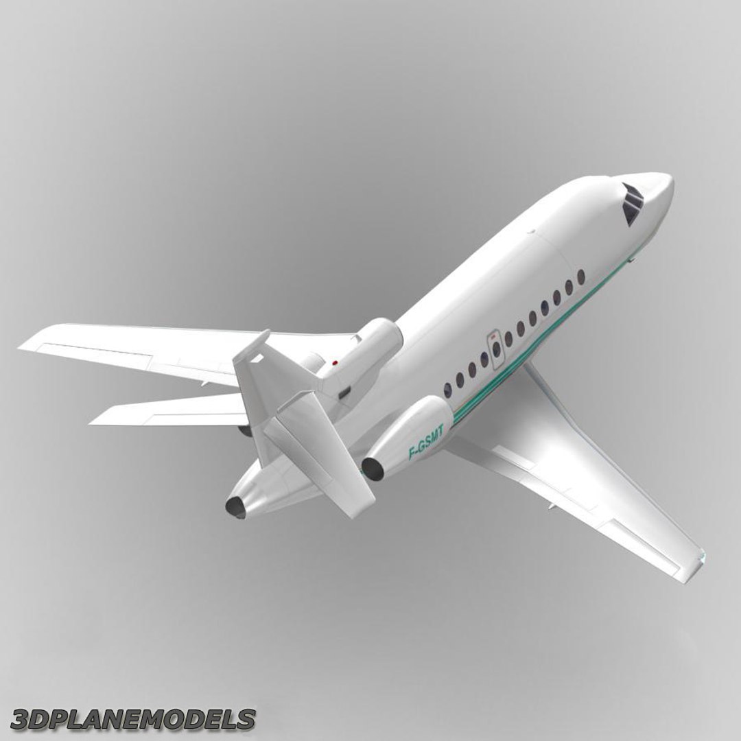 Dassault Falcon Livery 3d Model