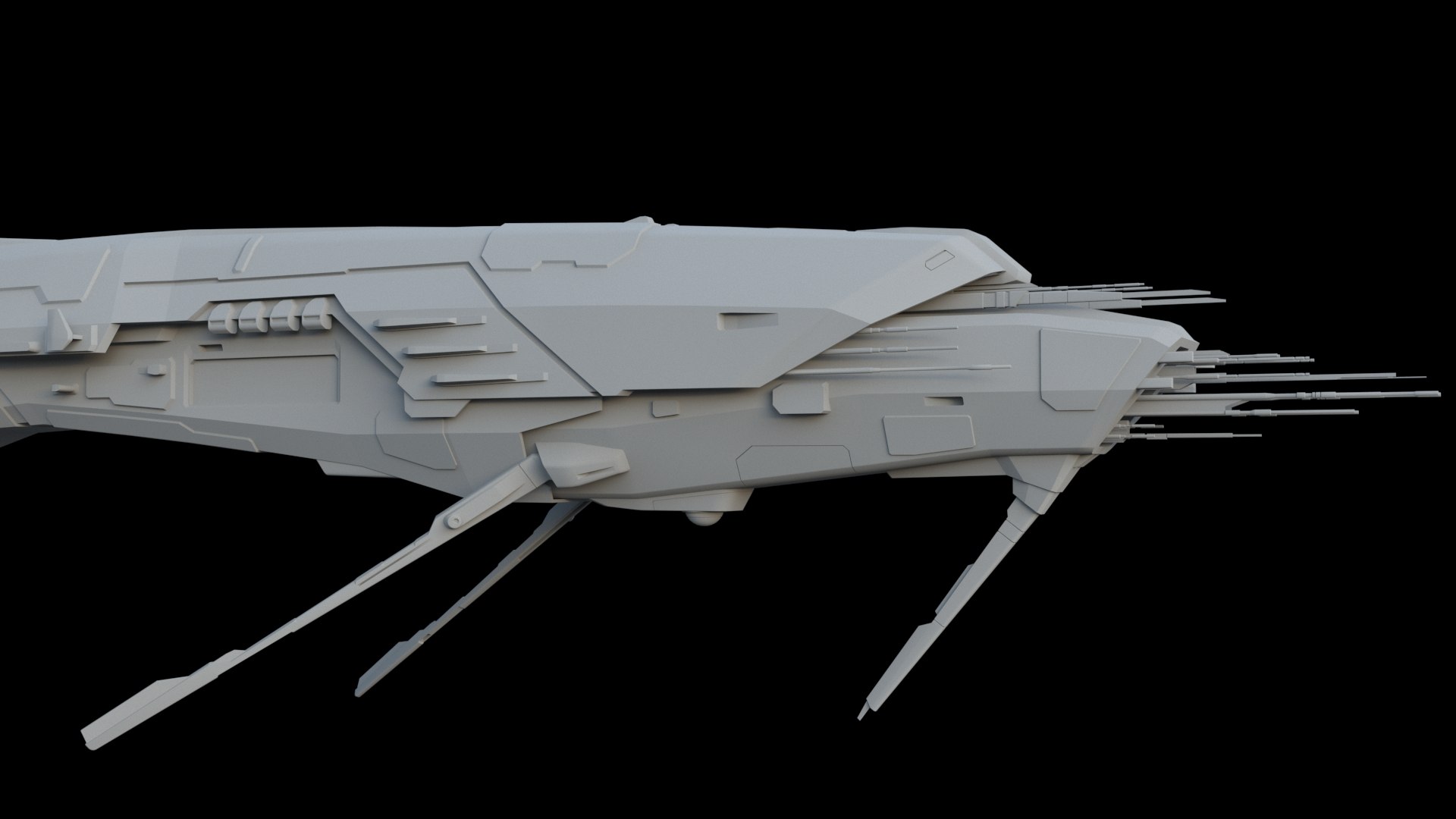 Sci Fi Alien SpaceShip 3D model - TurboSquid 2118937