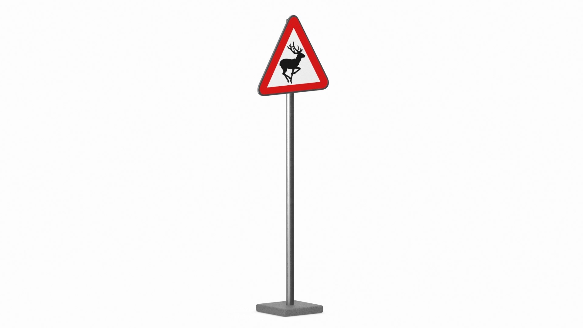 3D Road Sign Wild Animals - TurboSquid 2211832