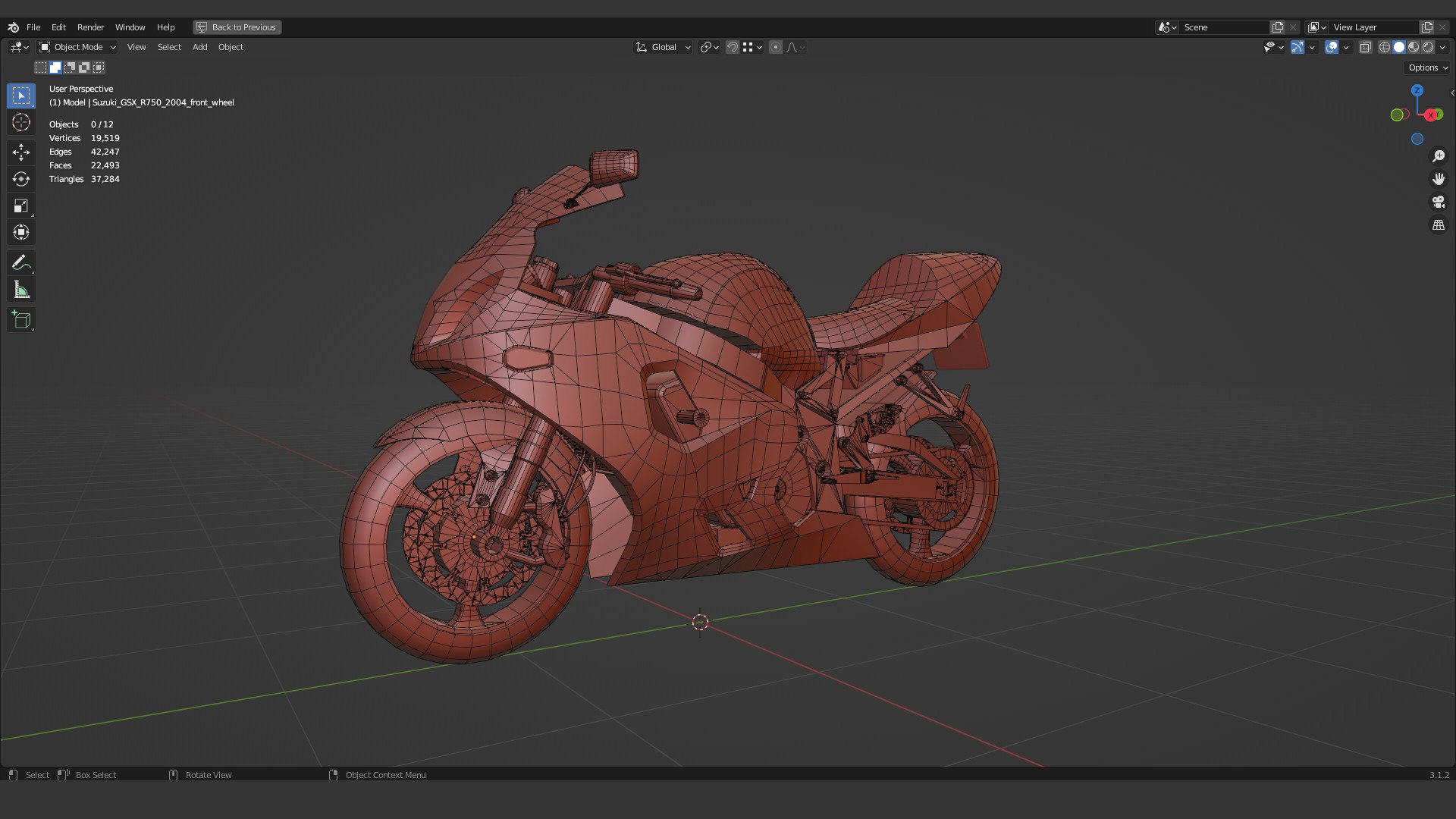 3D Suzuki GSX R750 2004 Lowpoly Model - TurboSquid 1985348