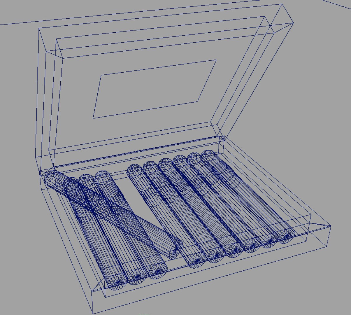 rocky cigar box 3d model