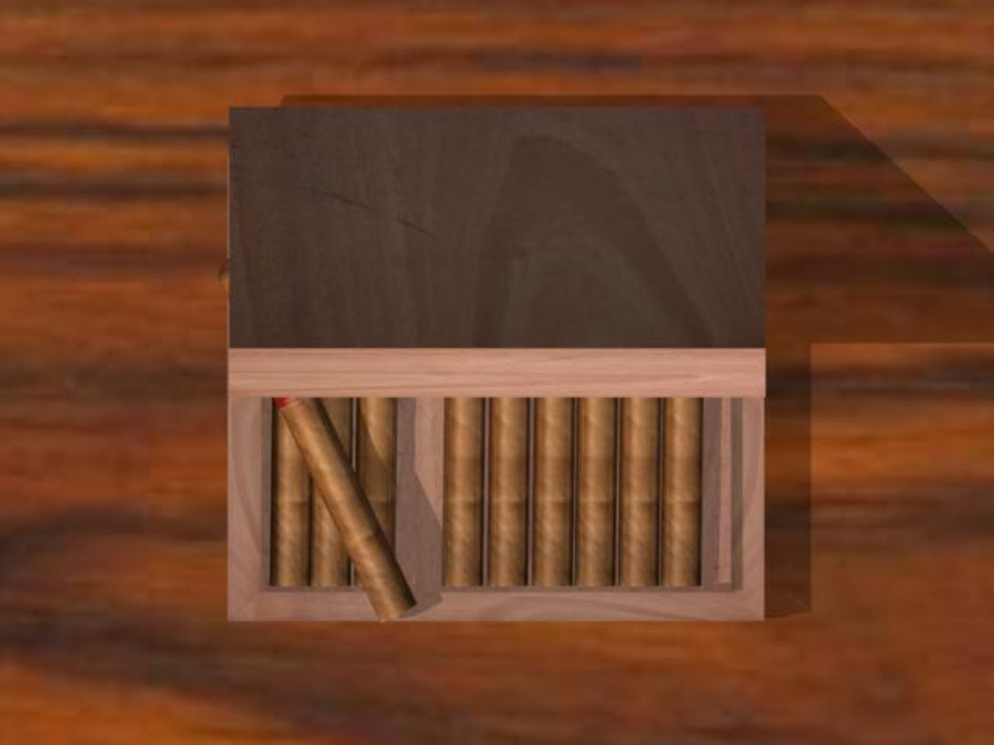 rocky cigar box 3d model