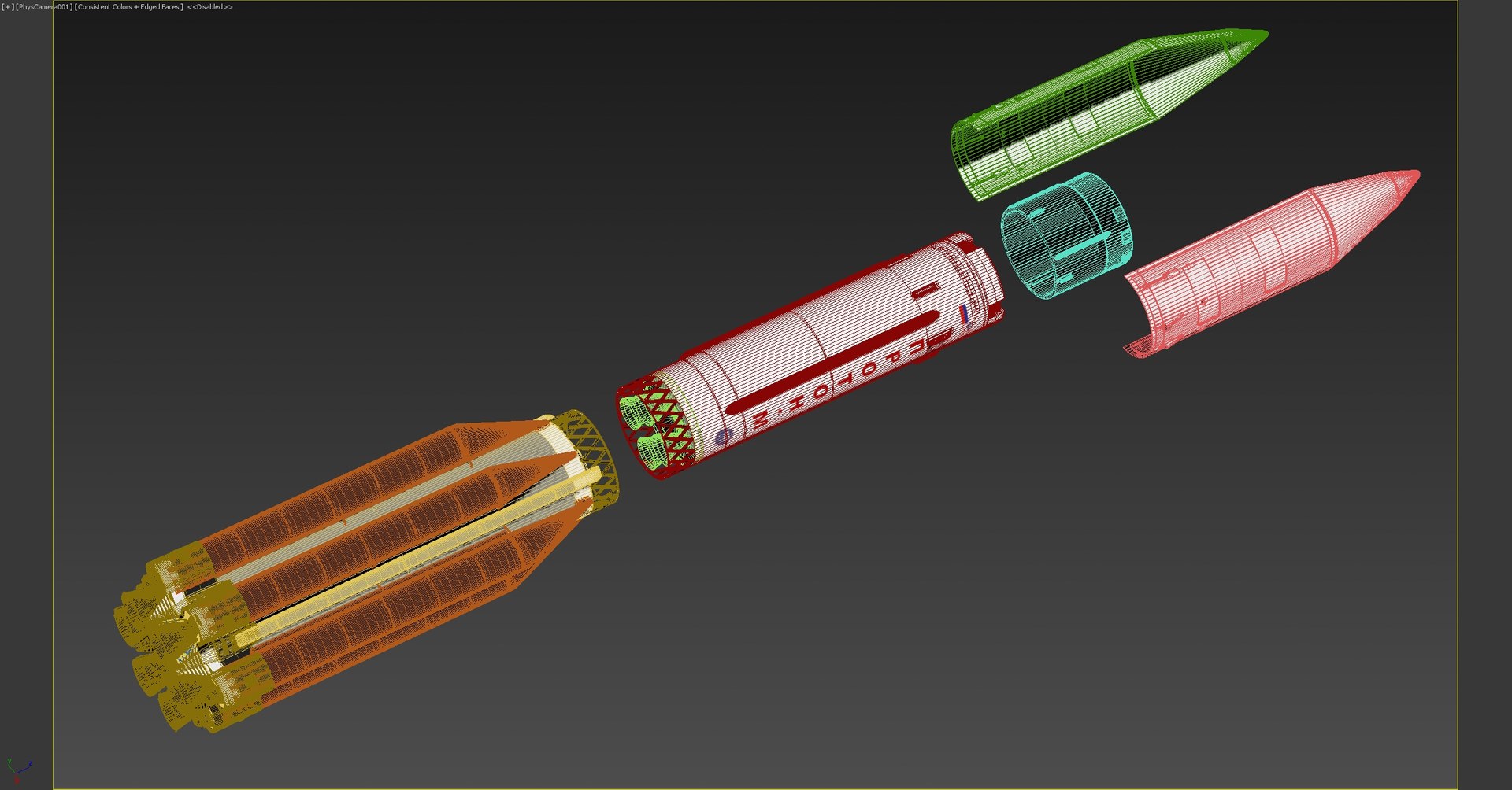 Proton M 3D Model - TurboSquid 1506117