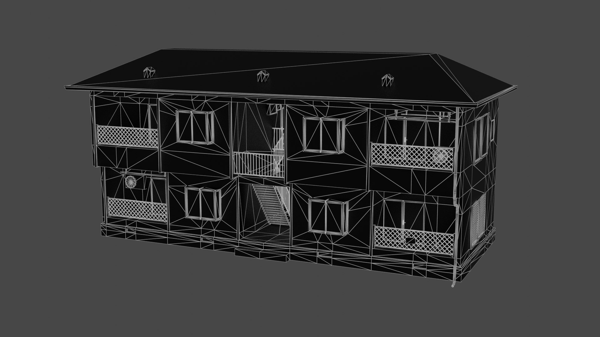 3D Model Japanese Residential Building - TurboSquid 1976624