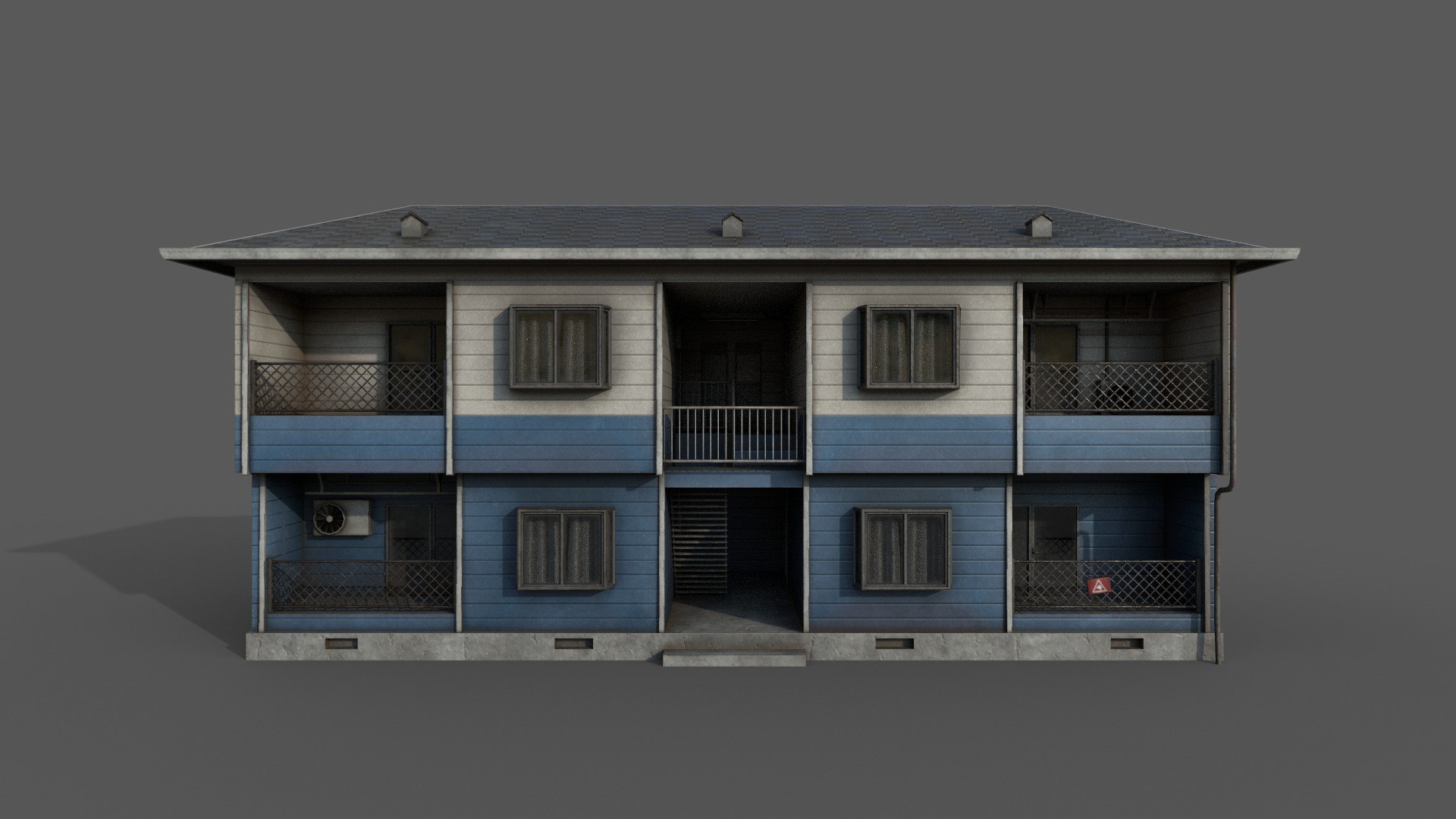 3D Model Japanese Residential Building - TurboSquid 1976624