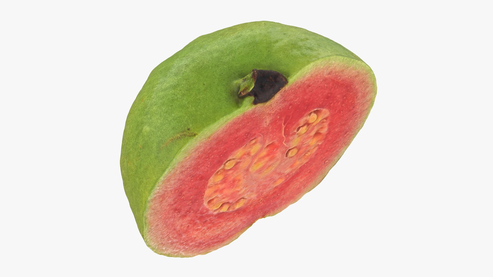 3D Half Pink Guava 02 Model - TurboSquid 2417569