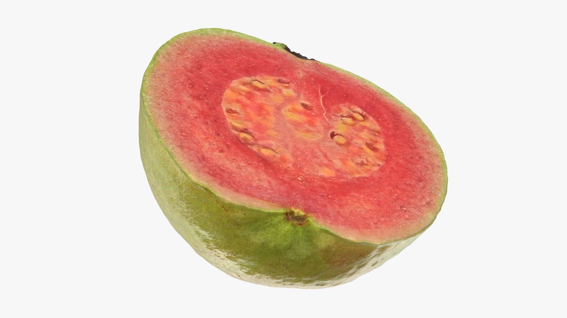 3D Half Pink Guava 02 Model - TurboSquid 2417569