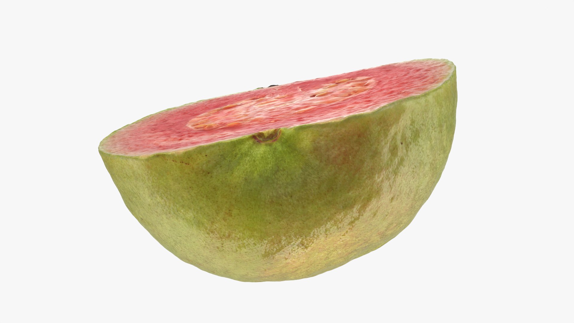 3D Half Pink Guava 02 Model - TurboSquid 2417569