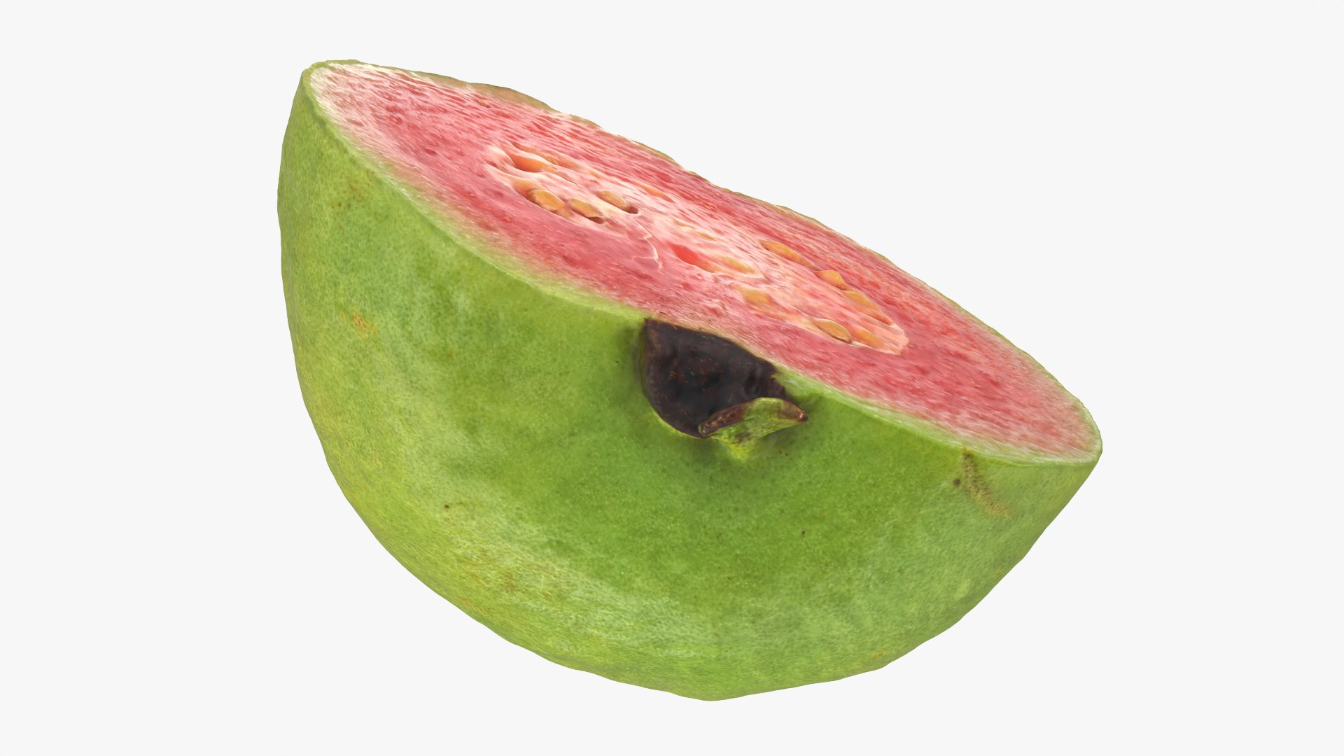 3D Half Pink Guava 02 Model - TurboSquid 2417569