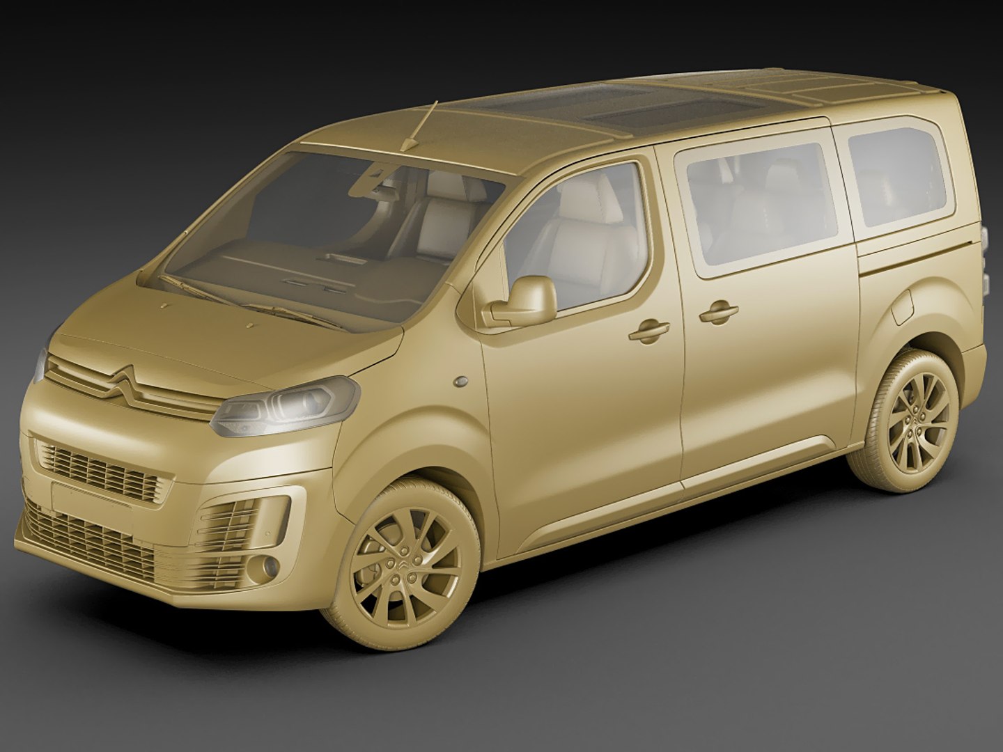 3d Citroen Space Tourer Model