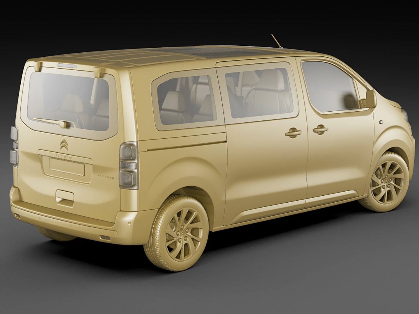3d Citroen Space Tourer Model