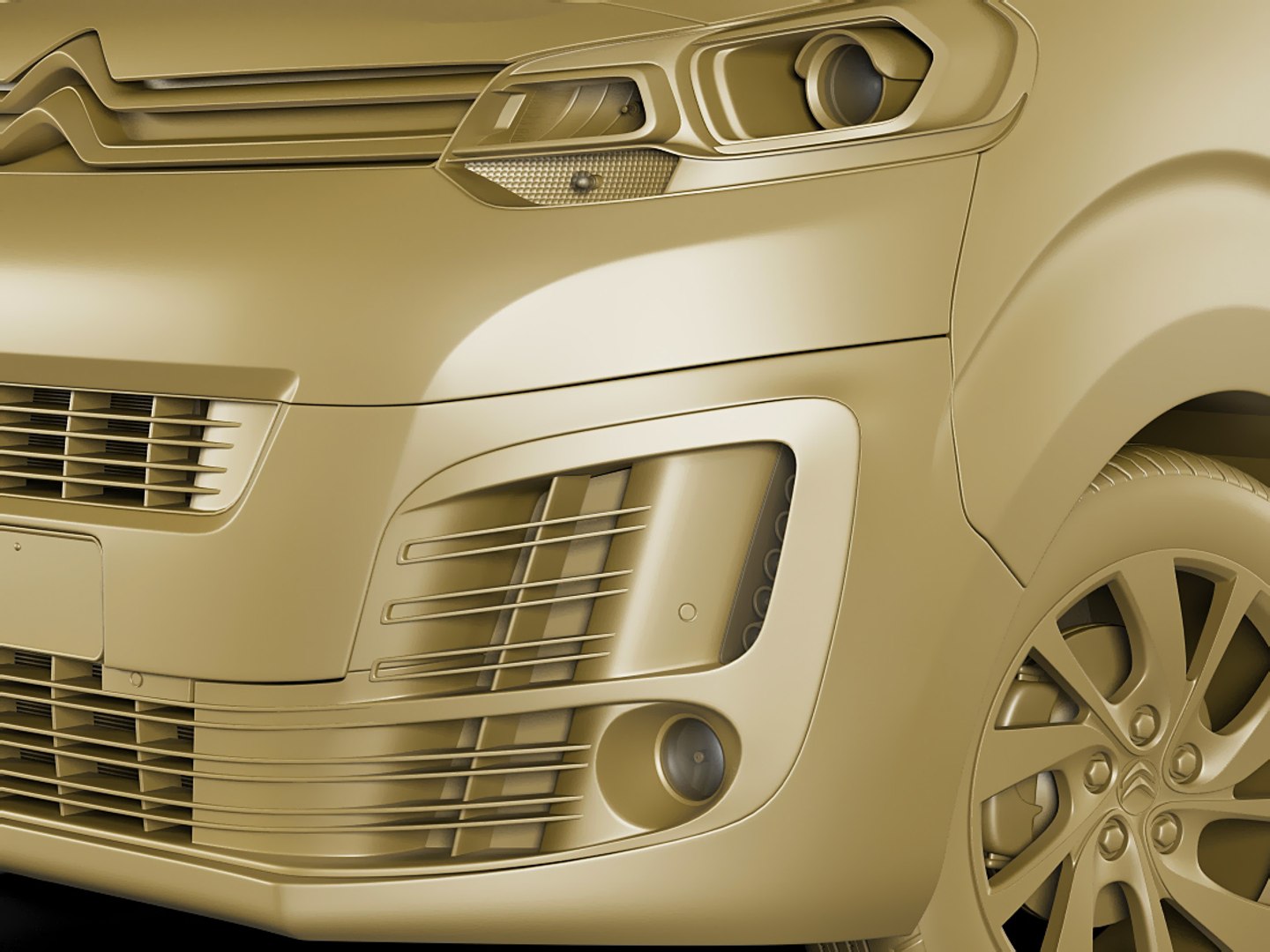 3d Citroen Space Tourer Model