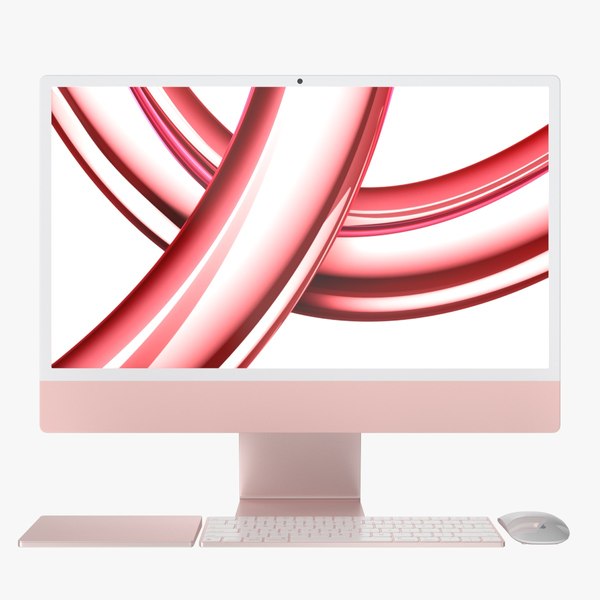 Apple iMac 2023 レッド3Dモデル - TurboSquid 2151969