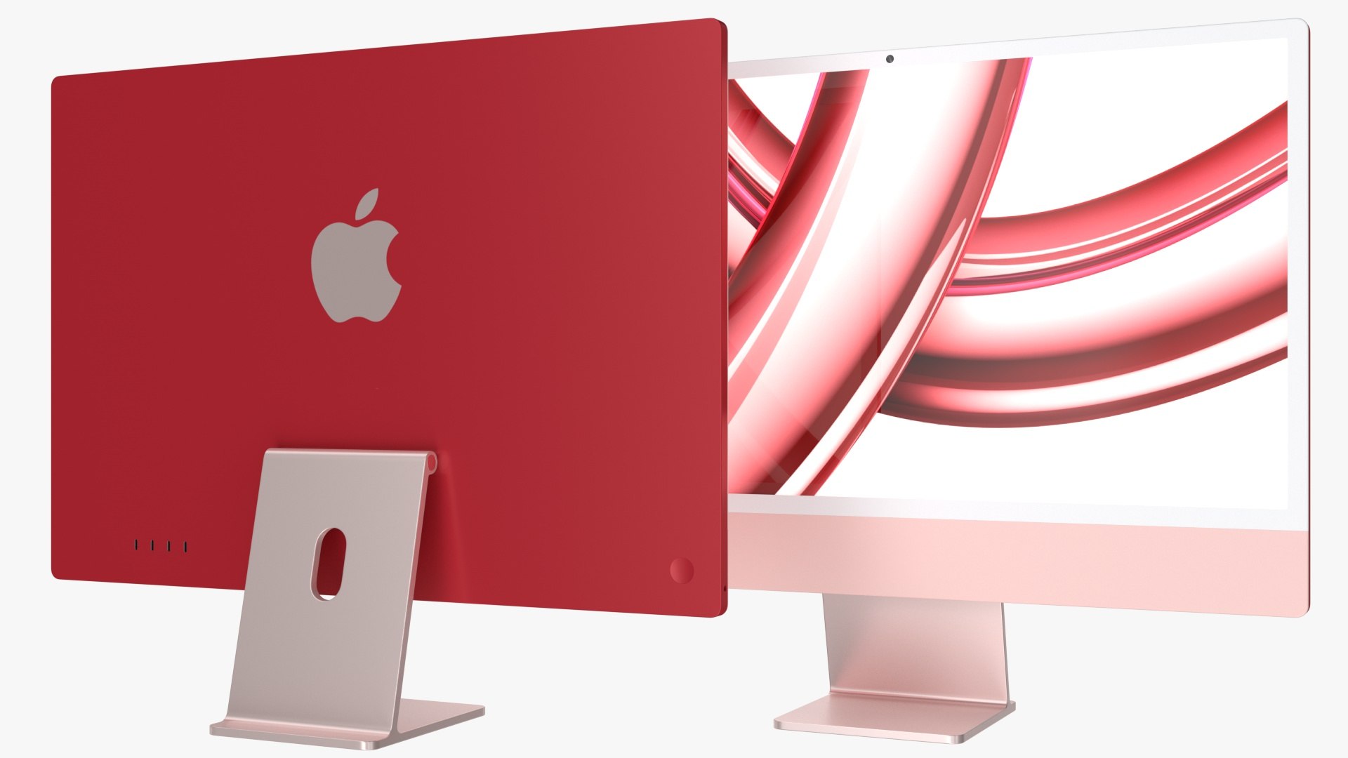 3D Apple IMac 2023 Red Model - TurboSquid 2151969