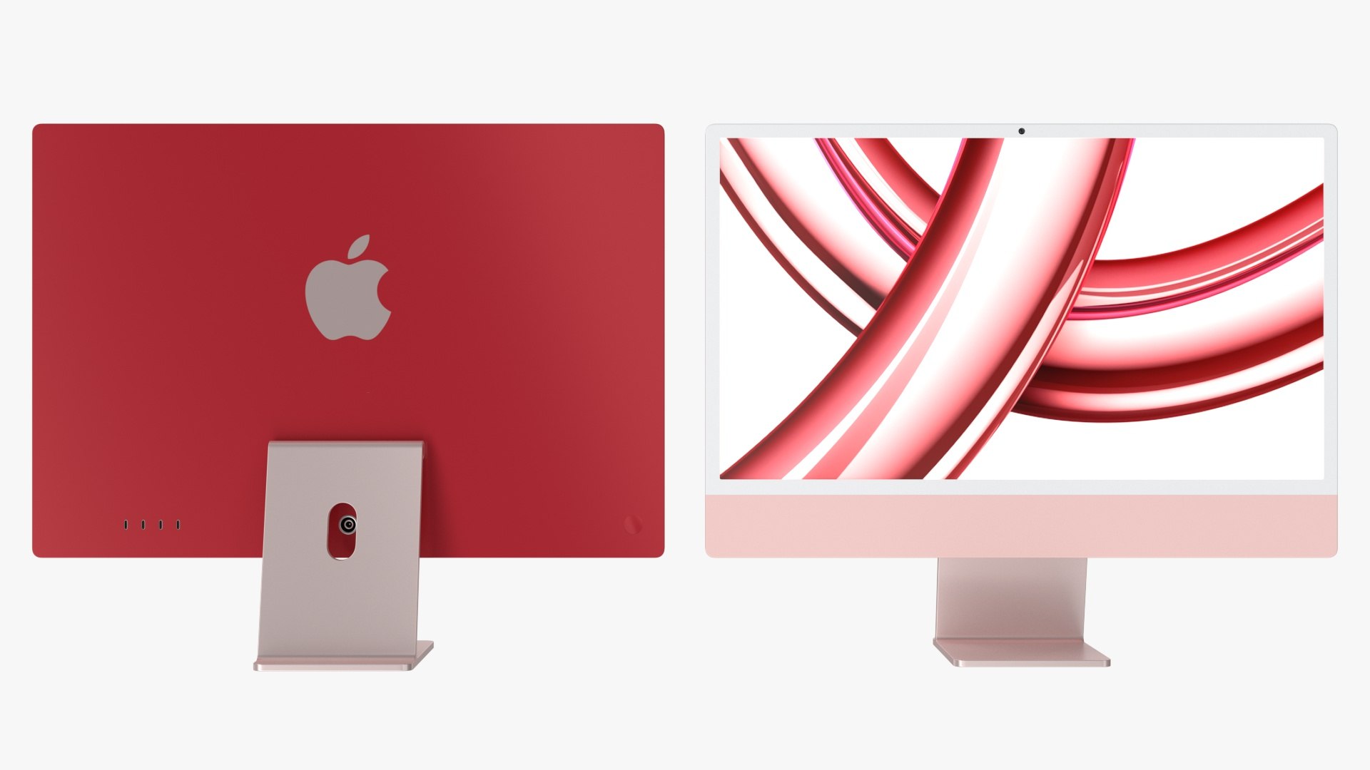 3D Apple IMac 2023 Red Model - TurboSquid 2151969