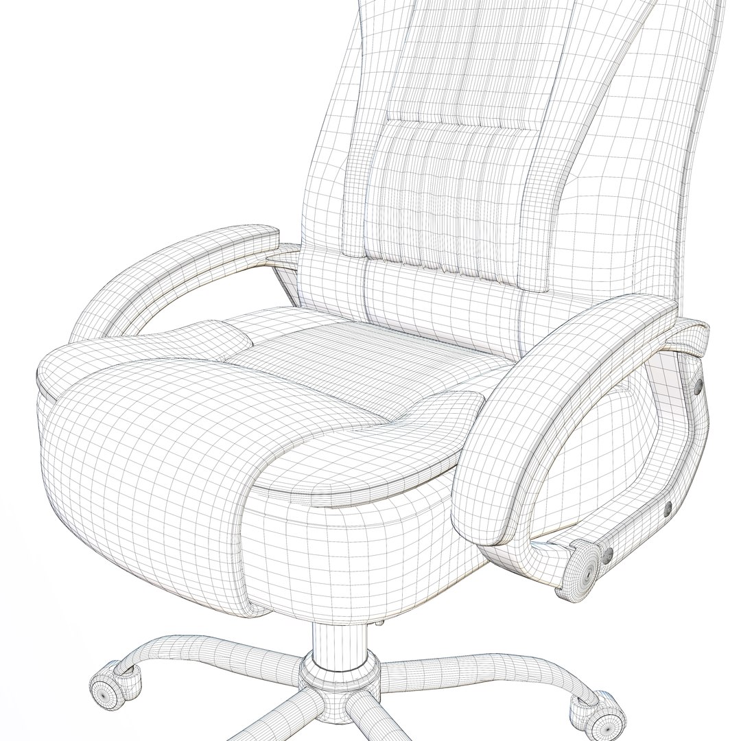 Executive Leather Office Chair 3D Model - TurboSquid 2503077