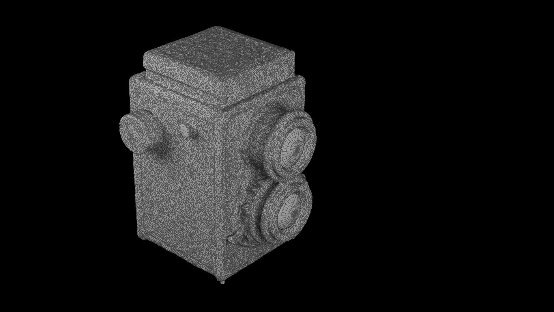 Vintage Camera TLR 3DScan Polycam Ricohflex Model VII 3D Model ...