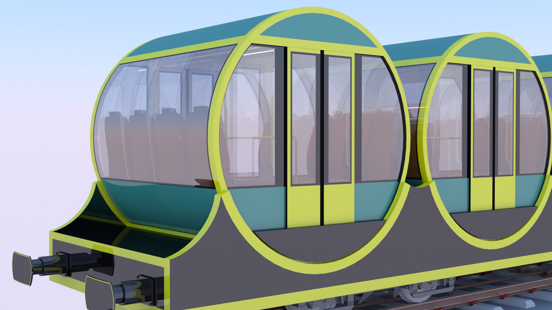 Funicular - mountain train 3D model - TurboSquid 2104939