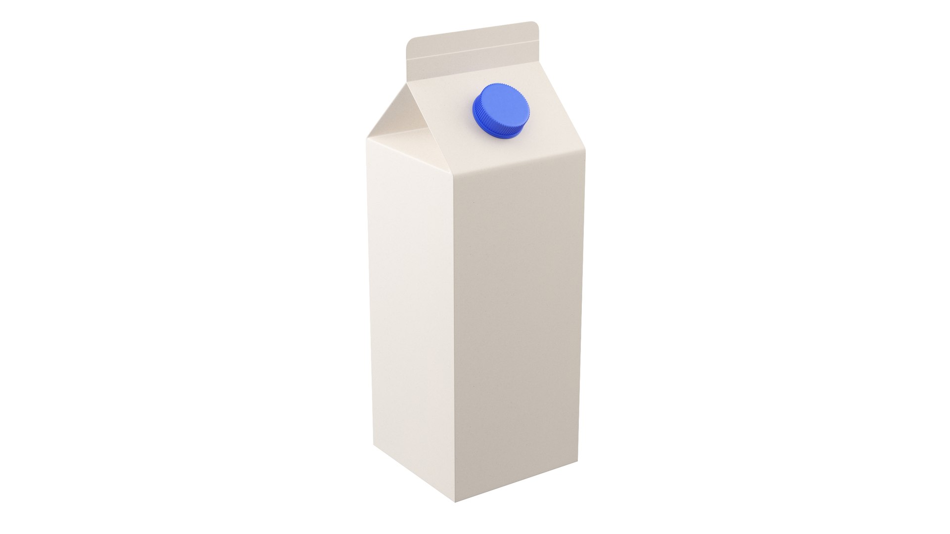 3D Gable Top Milk Packaging In 3 Sizes - TurboSquid 2379432