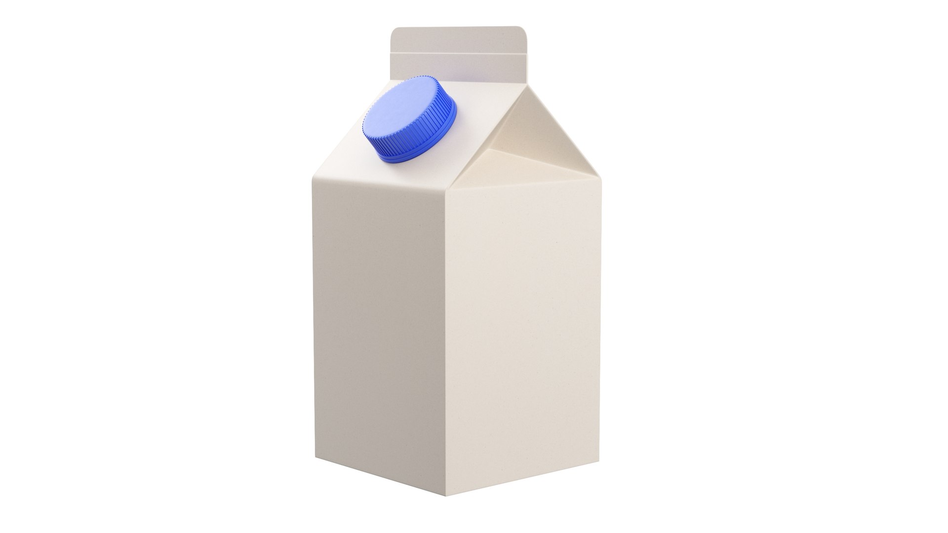 3D Gable Top Milk Packaging In 3 Sizes - TurboSquid 2379432