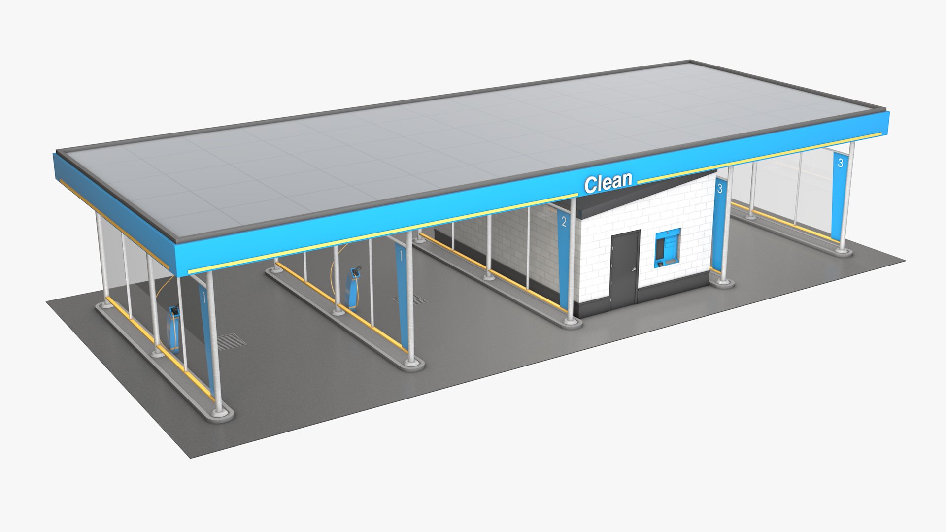 Self Car Wash 3D - TurboSquid 1508268