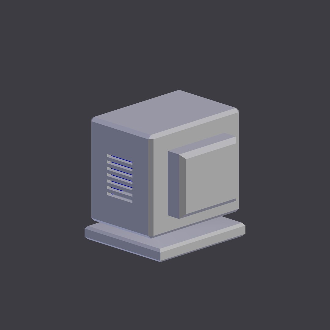 Free Simple Monitor Object 3D Model - TurboSquid 1664422