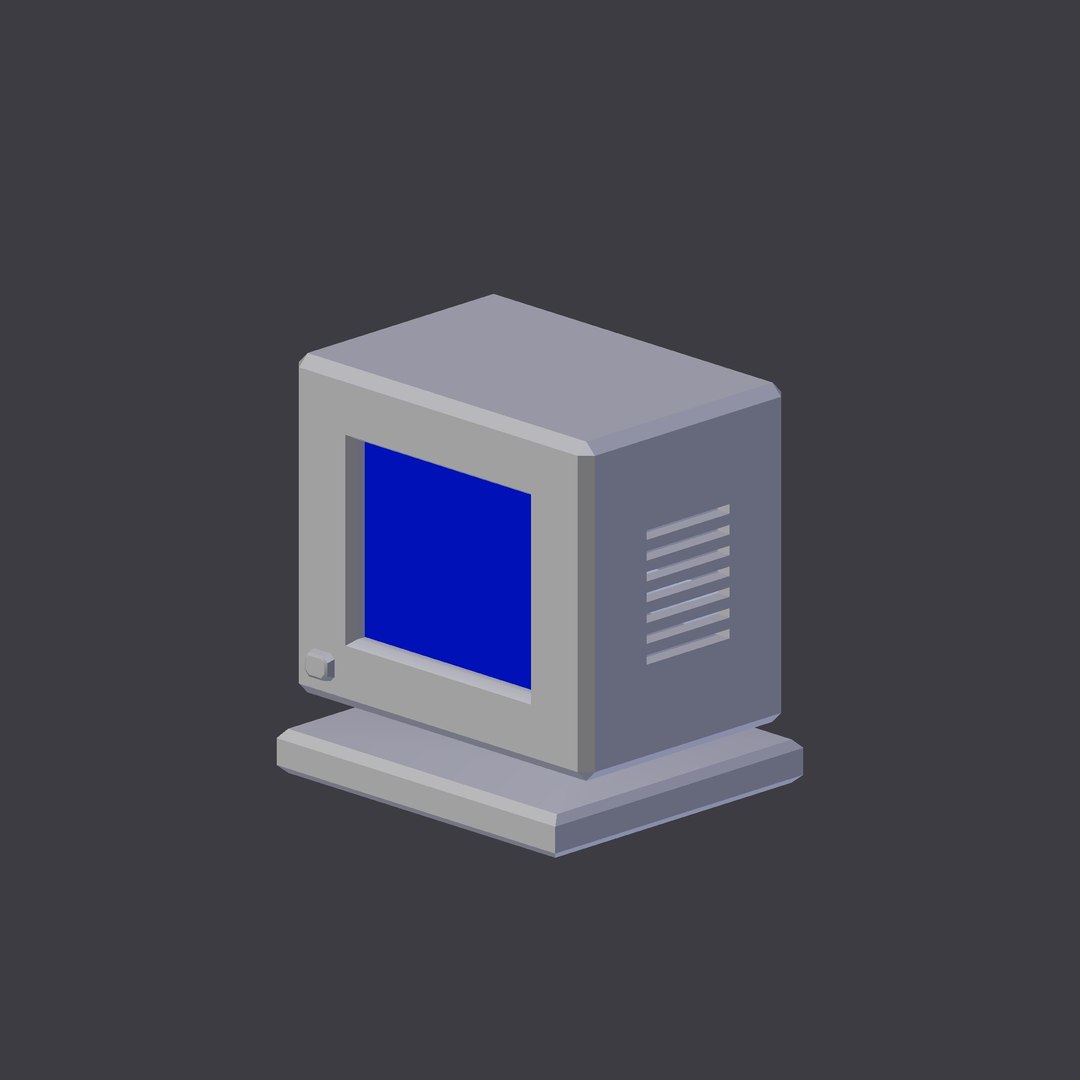 Free Simple Monitor Object 3D Model - TurboSquid 1664422