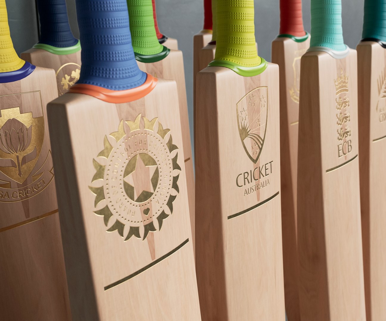 3D Model Icc Cricket Bad Branded Bat Display Rack - TurboSquid 2090839