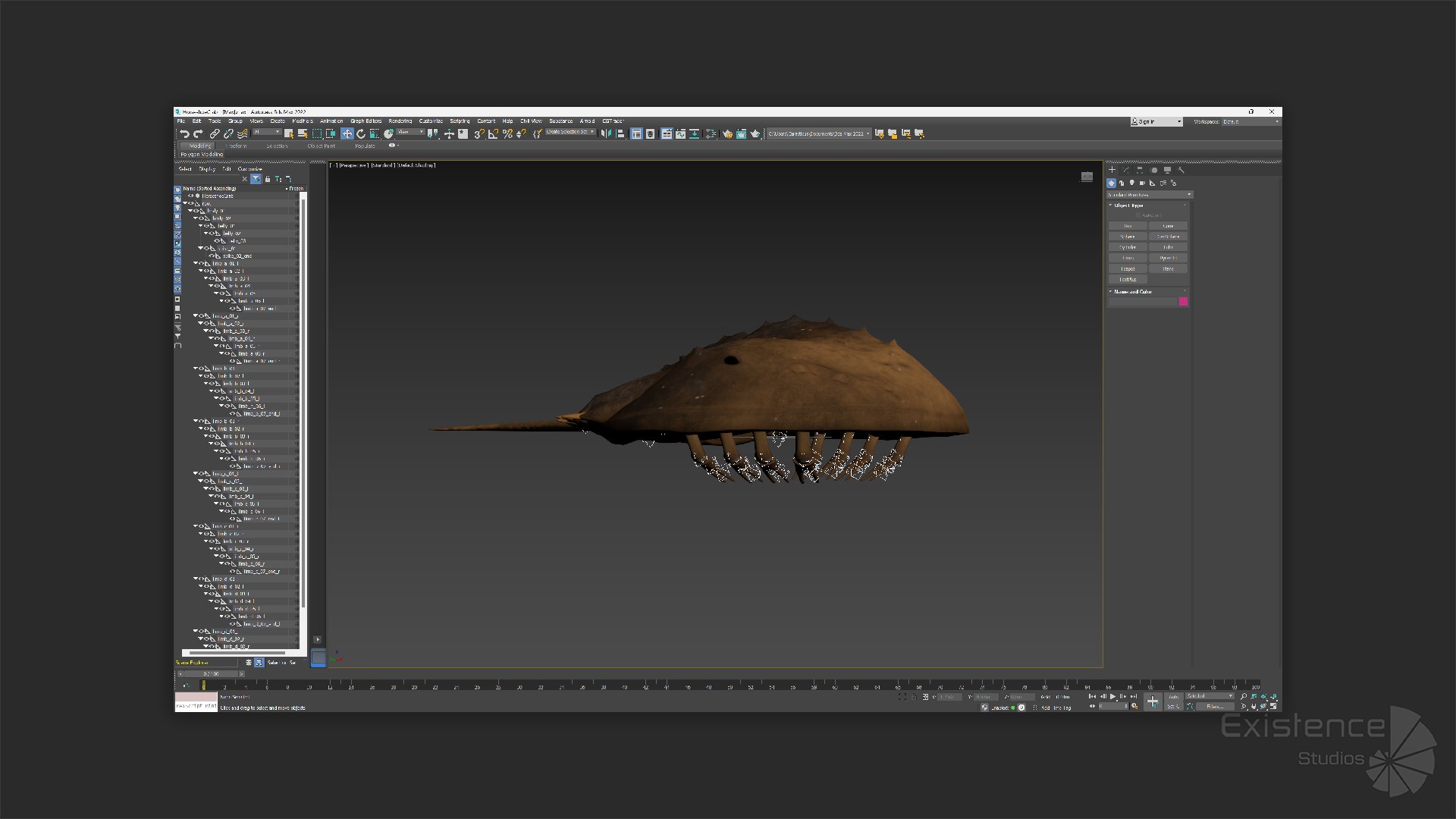 Horseshoe Crab - Trilobite - Realistic 3D Model Monster - Underwater ...