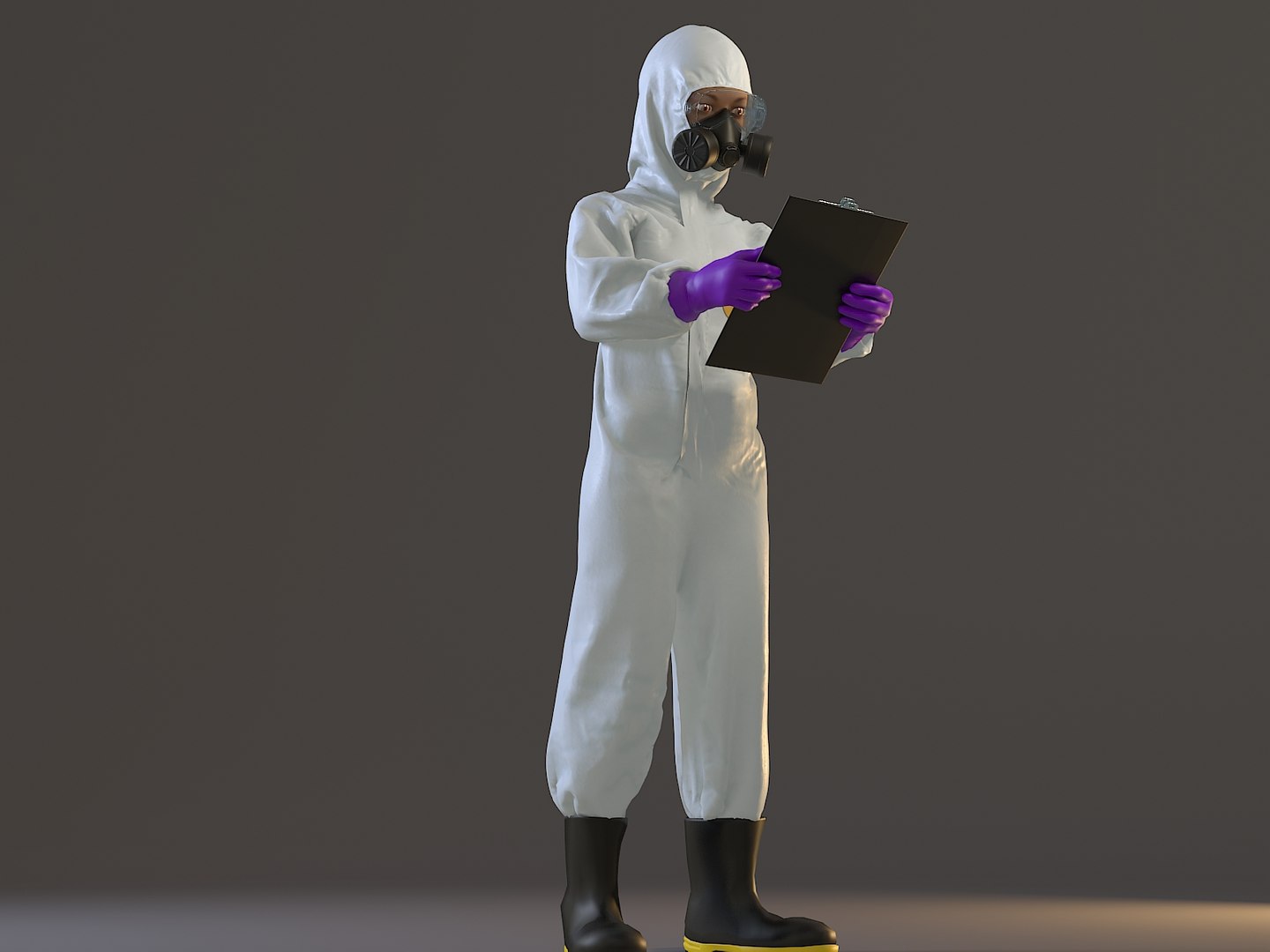 Female Biohazard Suit Acc 3D - TurboSquid 1528005