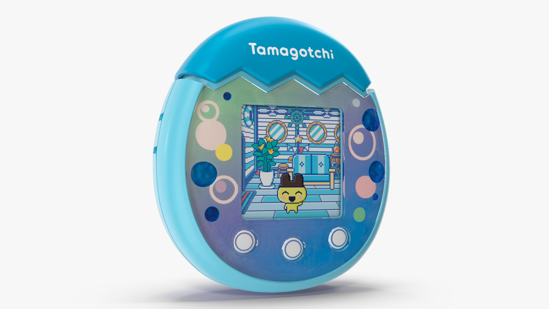 3D Tamagotchi Pix Virtual Pet Ocean Blue - TurboSquid 2042706