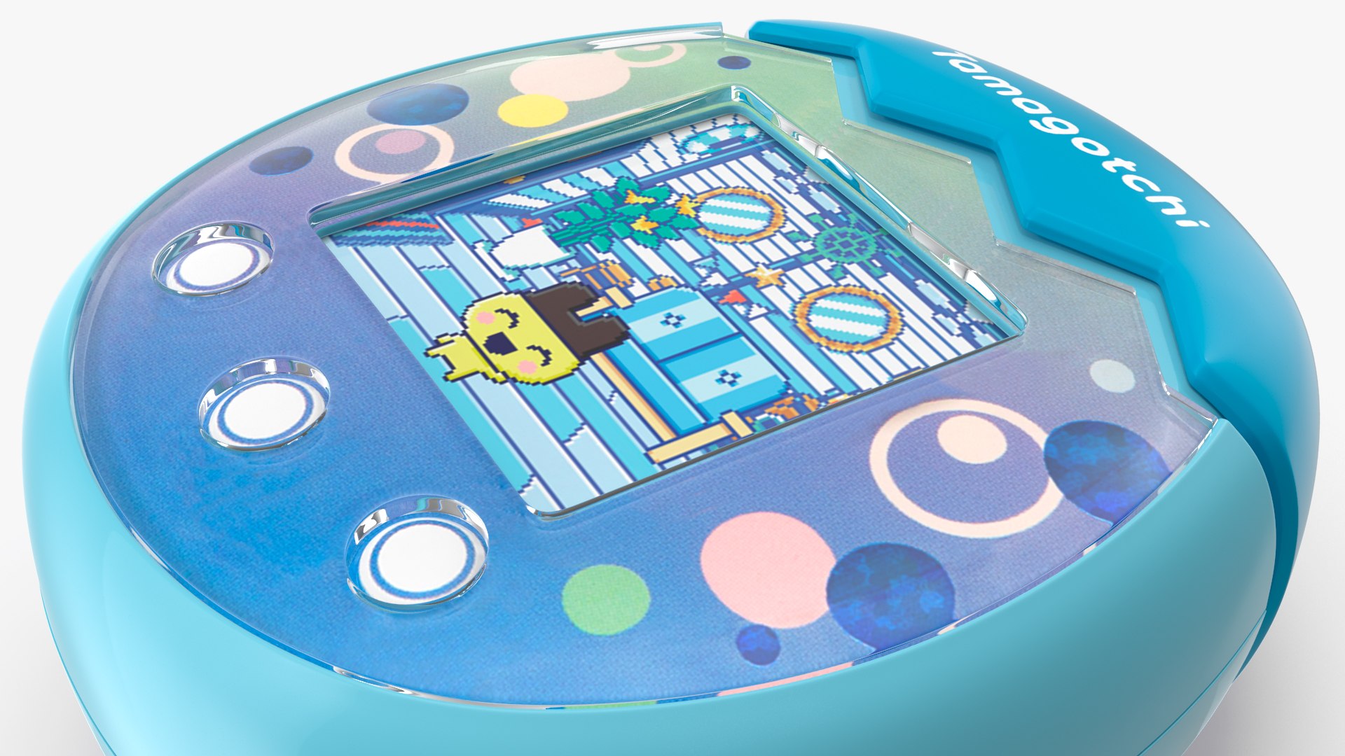 3D Tamagotchi Pix Virtual Pet Ocean Blue - TurboSquid 2042706