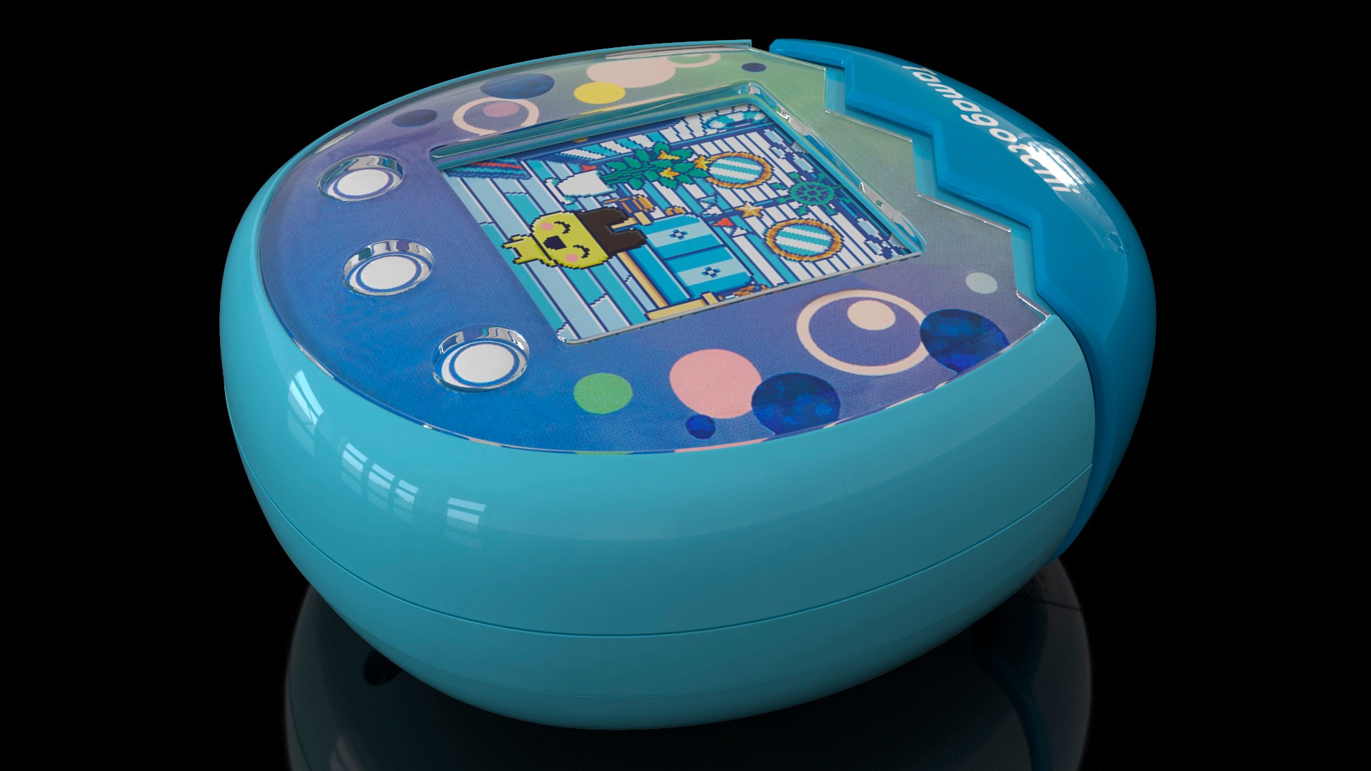 3D Tamagotchi Pix Virtual Pet Ocean Blue - TurboSquid 2042706