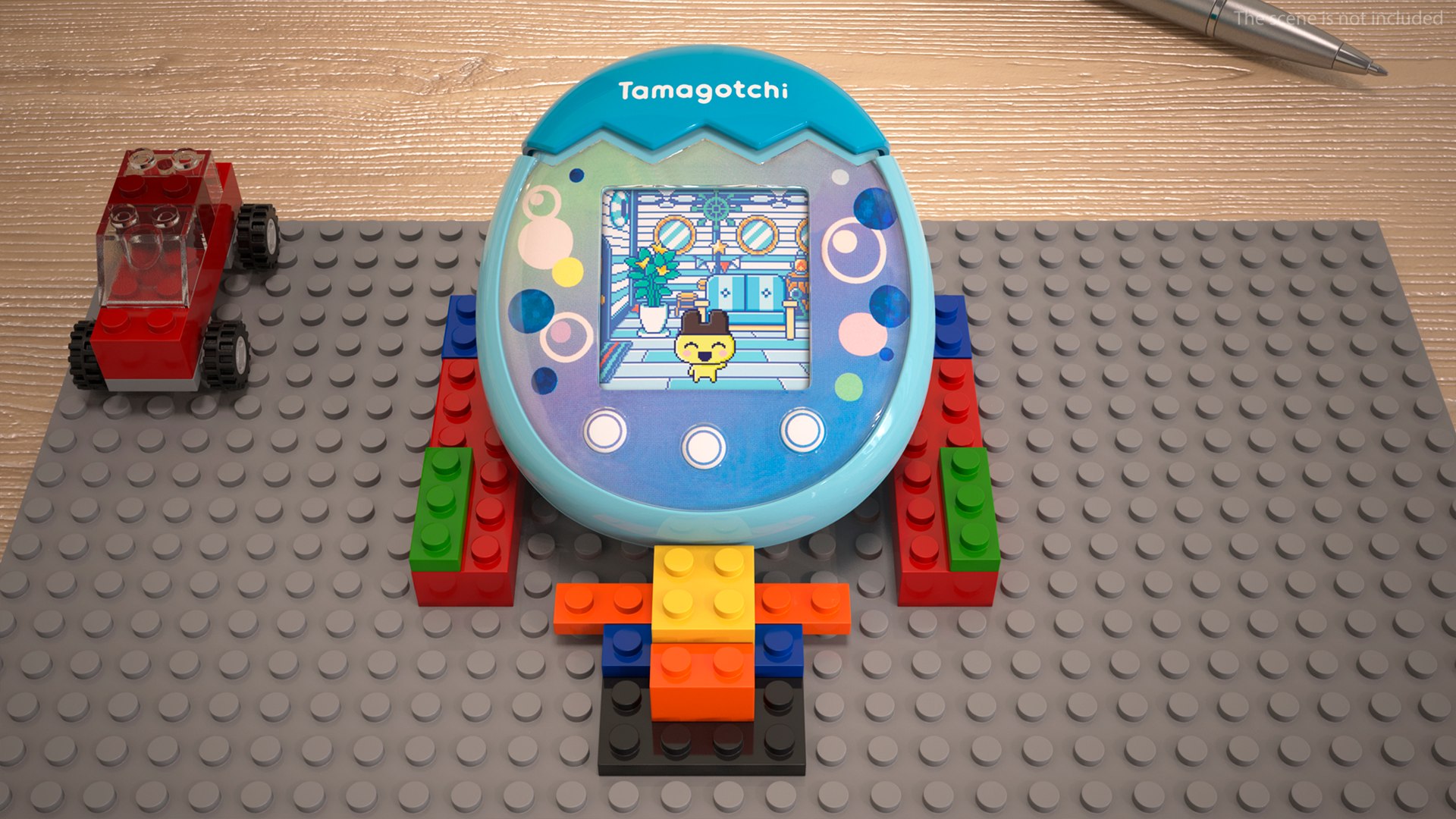 3D Tamagotchi Pix Virtual Pet Ocean Blue - TurboSquid 2042706