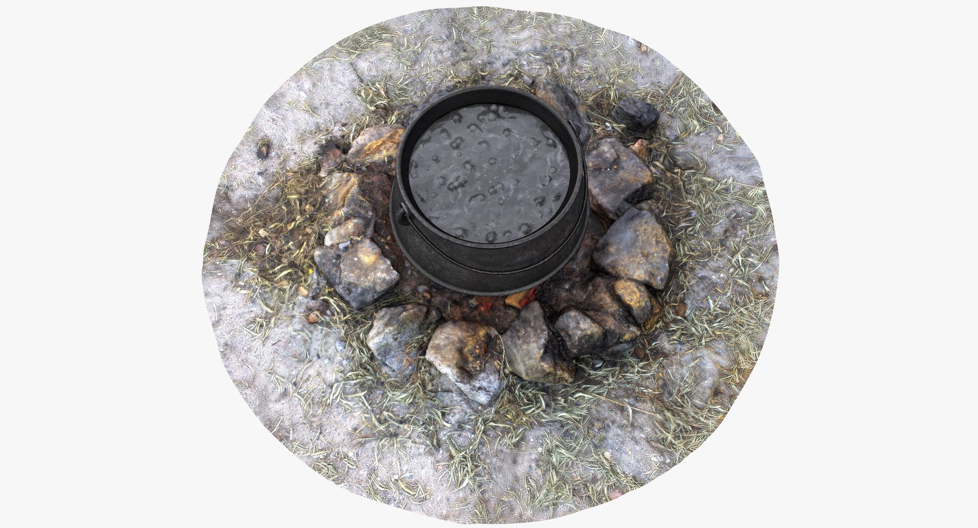 Boiling Pot Campfire Model - TurboSquid 1336710