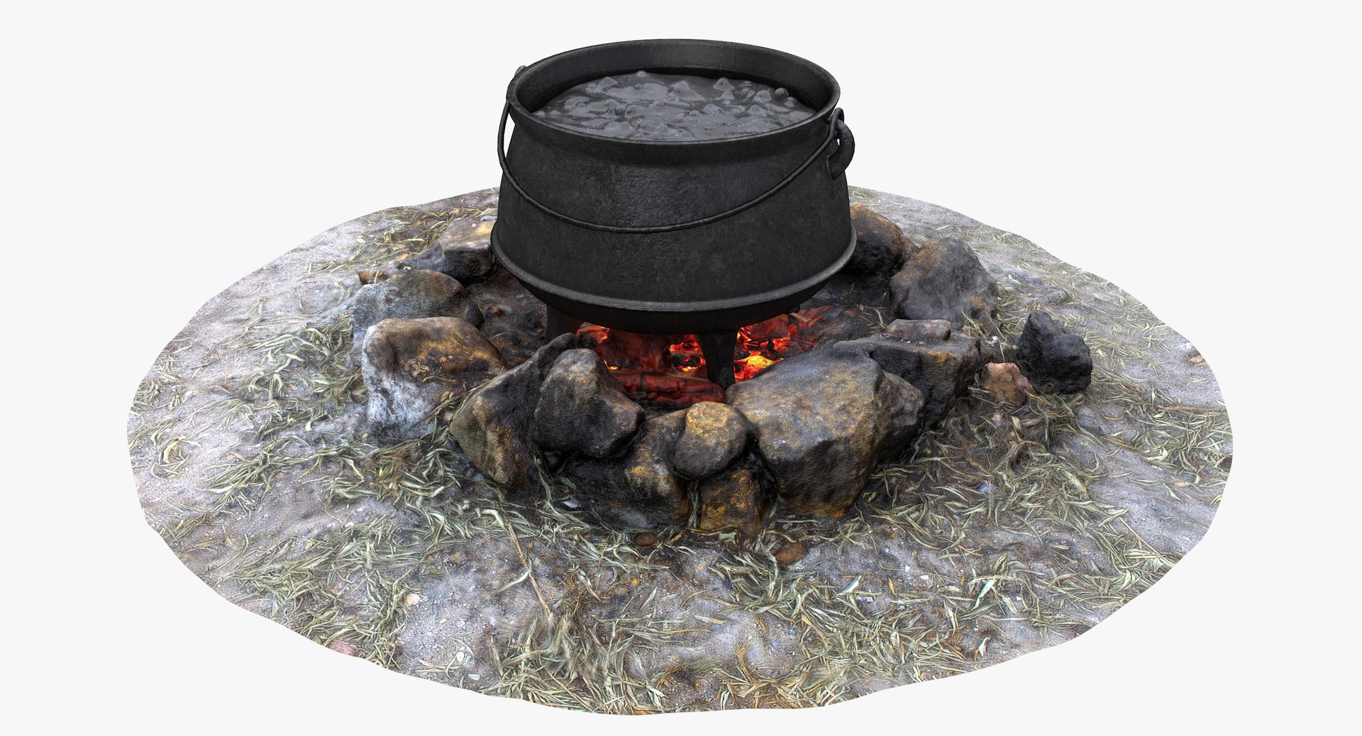 Boiling Pot Campfire Model - TurboSquid 1336710