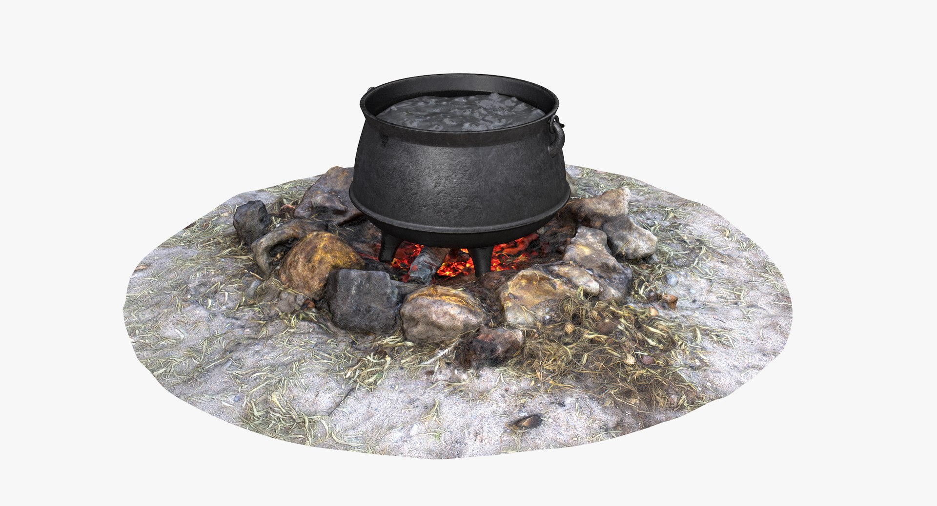 Boiling Pot Campfire Model - TurboSquid 1336710