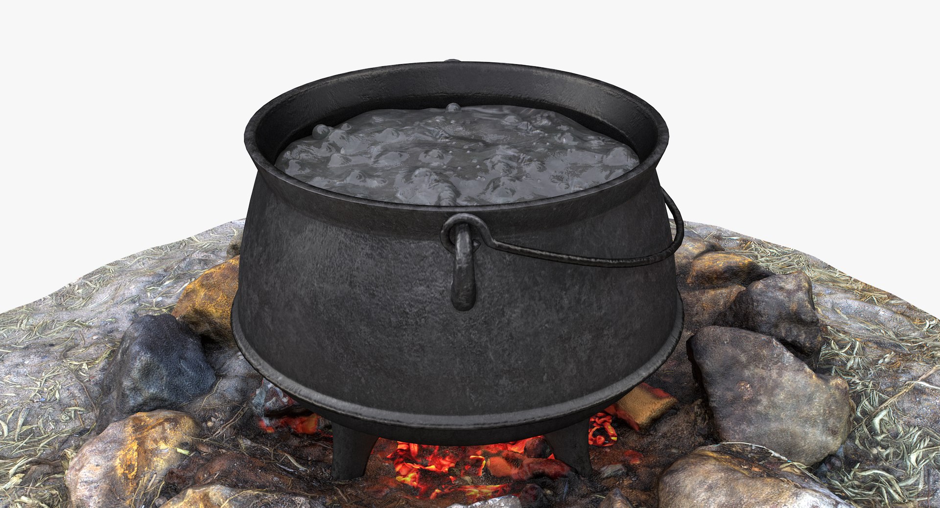 Boiling Pot Campfire Model - TurboSquid 1336710
