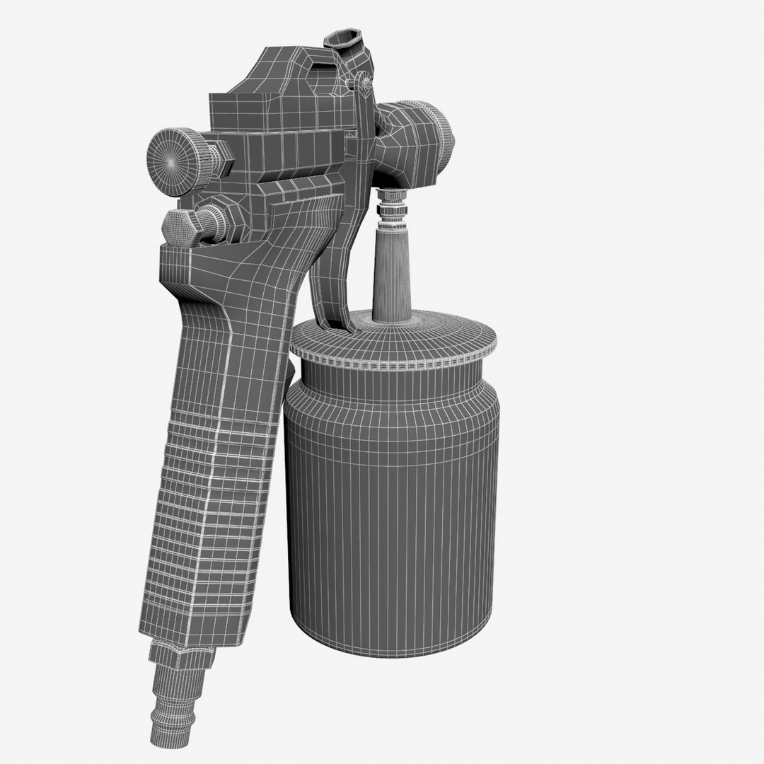 3D model pressure spray gun v2 - TurboSquid 1248691