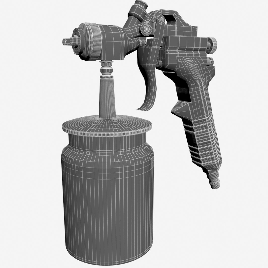 3D model pressure spray gun v2 - TurboSquid 1248691